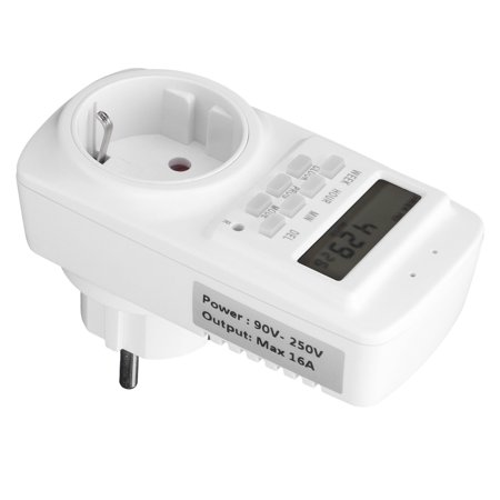 LYUMO Outlet Timer,16A Wall Outlet Timer Digital Programmable Light Fan ...