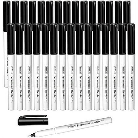 Milwaukee, Inkzall Point Markers, Fine, 12 Pack, Black - Walmart.com