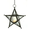 Richland Hanging Star Metal Tealight Lantern with Clear Embossed Glass ...