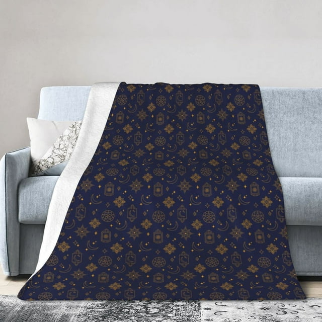 Douzhe Ultra Soft Micro Fleece Lightweight Flannel Bed Blanket Blue