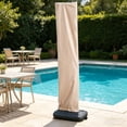 190D Heavy Duty Patio Umbrella Cover - Waterproof Sun & Rain Protection ...