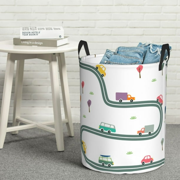 YFYANG Waterproof Laundry Hamper, Car Road Trip Laundry Basket Oxford ...