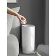 Clear and White Plastic Rectangle Wastebasket, 3.2 Gallon, For Narrow ...