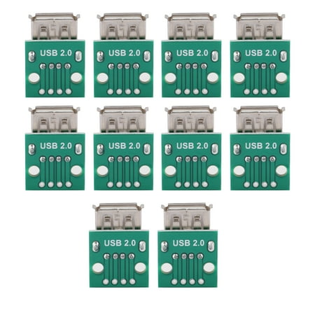 4 Pins USB Female Breakout Board, Pins Labelled On PDB USB Type A ...