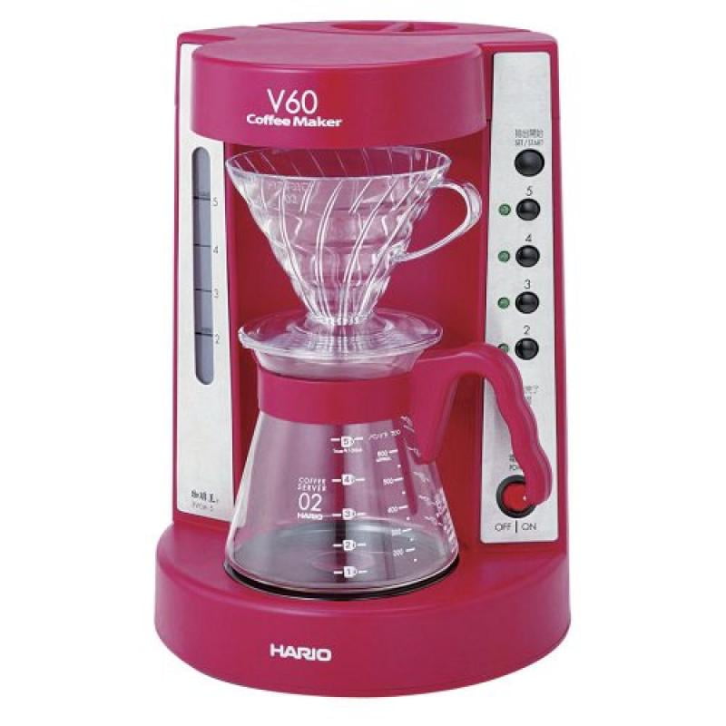 HARIO V60 coffee maker 2-5 cups EVCM-5WRã€€Wine red [Japanese Model ...