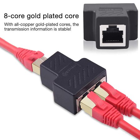 Rj11 Splitter Adapter Splitter, 2 Pcs Ethernet Jack Splitter Connector ...