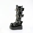 Demonia BEAR-215 Women's 4 1/2" Tiered Pyramid Stud Trimmed Platform ...