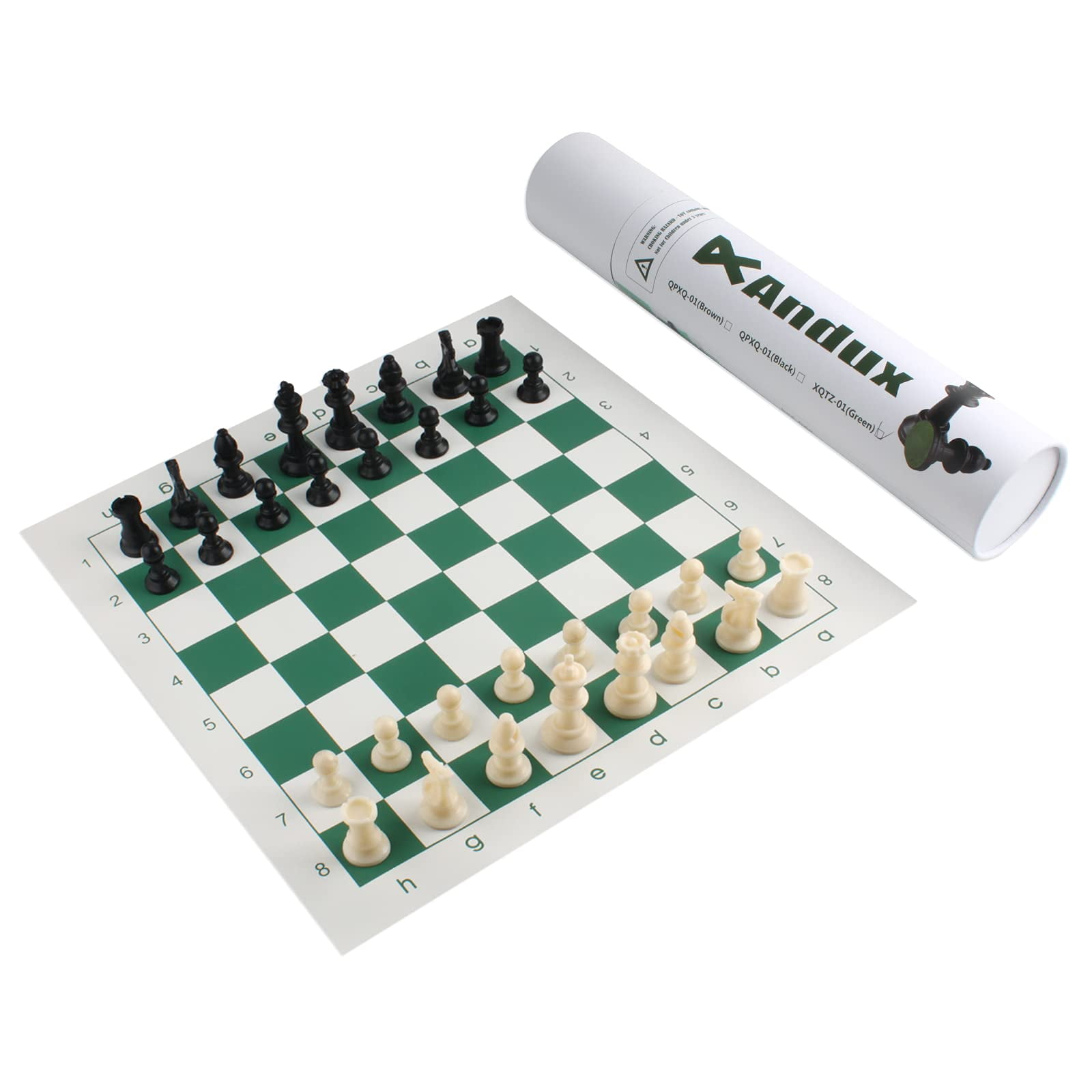 Click here for Andux Chess Game Set Chess Pieces And Rollable Boa... prices
