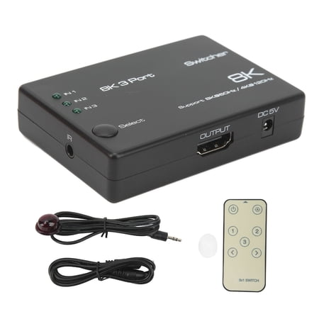 HDR Switch,4K 120Hz 8K 60Hz Signal Switch Signal Splitter Top of the ...