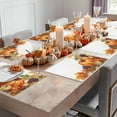 Fall Placemat Pumpkin Thanksgiving Placemats for Dining Table Maple ...