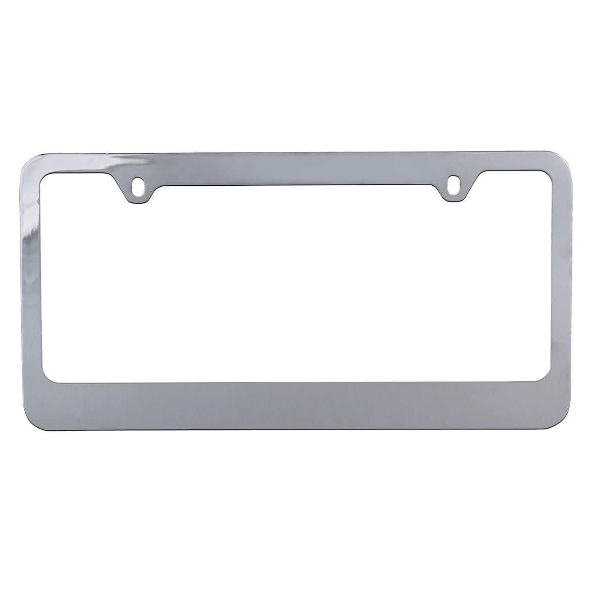 Heavy Duty Stainless Steel Metal Chrome Blank Plain License Plate Frame ...