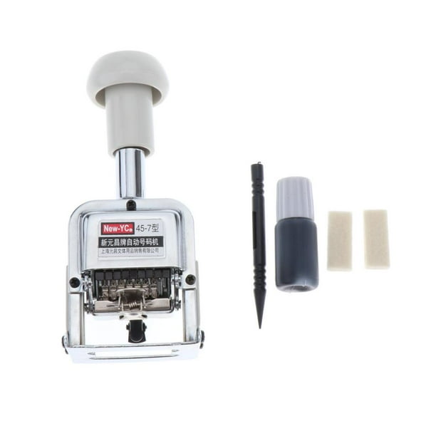 Automatic Numbering Machine Self Inking Number Stamp Auto Jump Digits ...