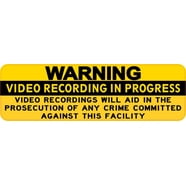 Do Not Disturb Recording In Progress Sign - Walmart.com