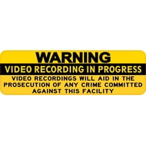 Recording in Progress Sign - Walmart.com