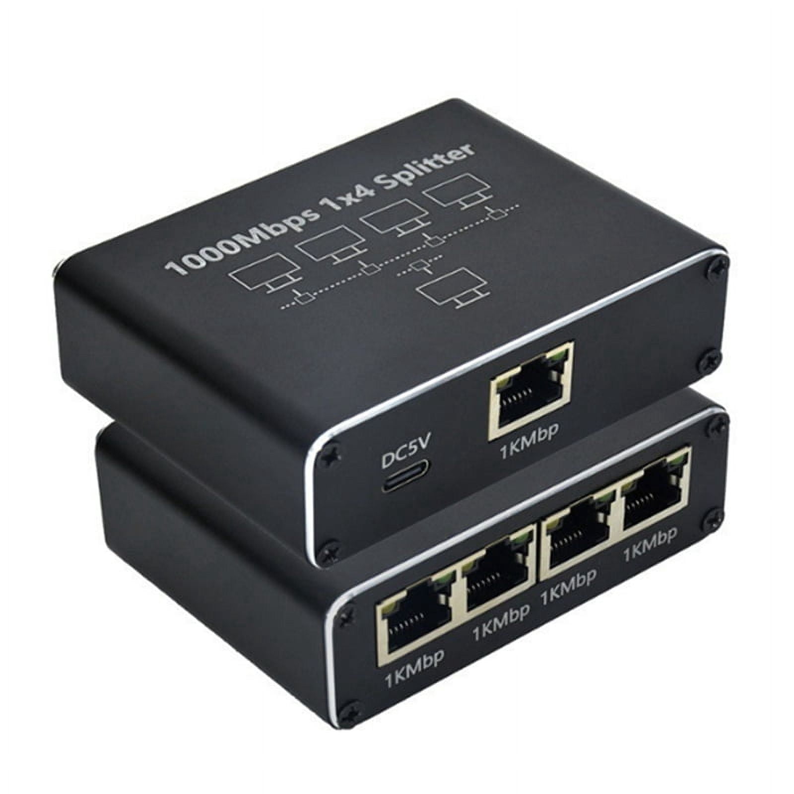Conmutador Ethernet Gigabit de 5 puertos con cable de alimentación USB ...
