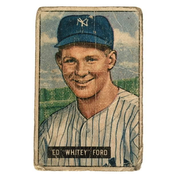 Whitey Ford New York Yankees 1951 Bowman Rookie Trading Card - Walmart.com