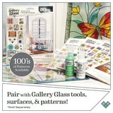 Gallery Glass Stained Glass Acrylic Paint Kit, 8 Piece Glass Paint Set ...