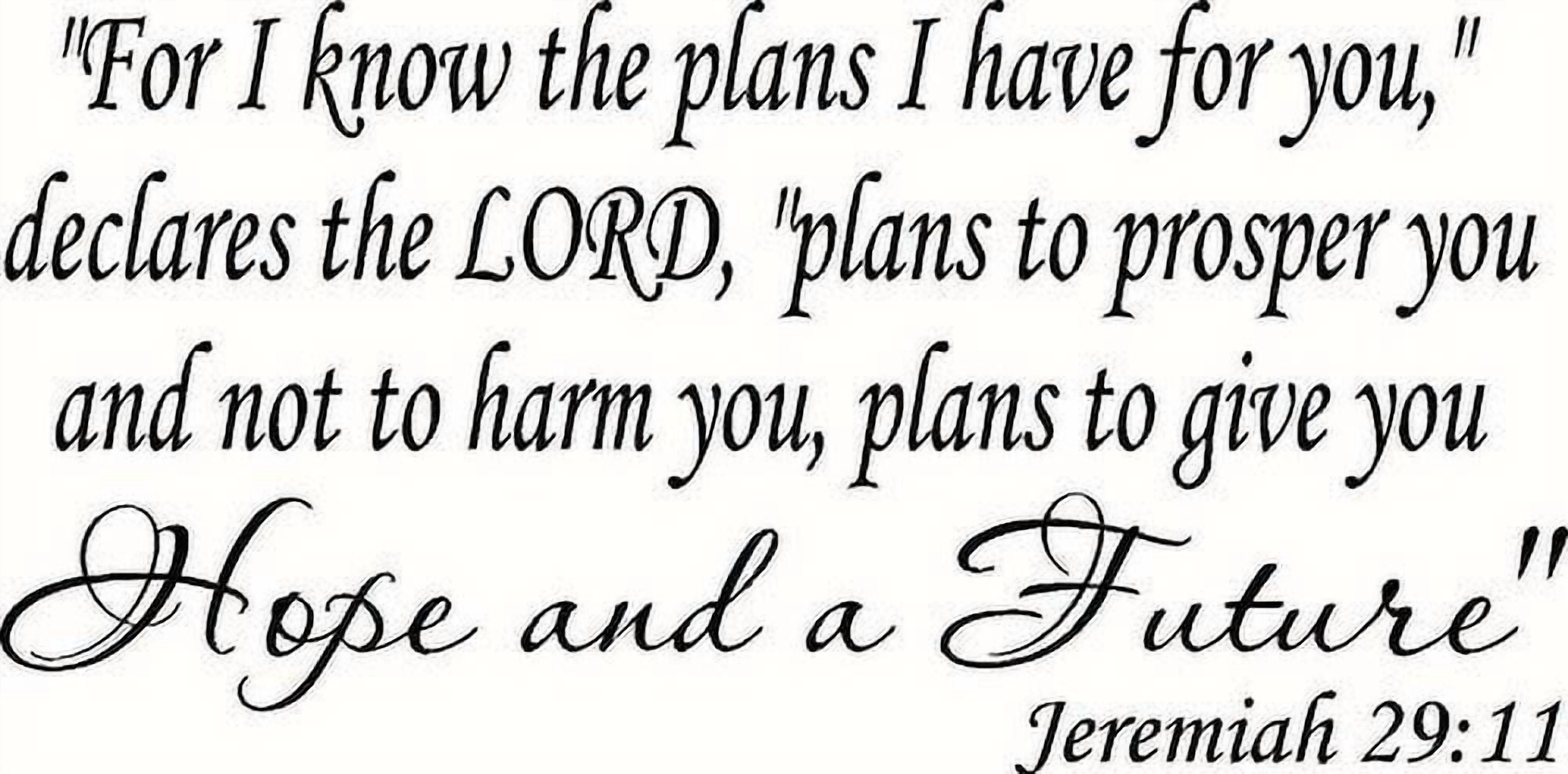 Scripture Wall Art Jeremiah 29:11 Bible Verse Wall India | Ubuy