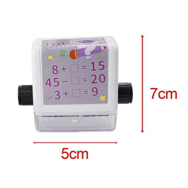 destyer Addition Subtraction Math Stamp Rolling 1-100 Number for ...