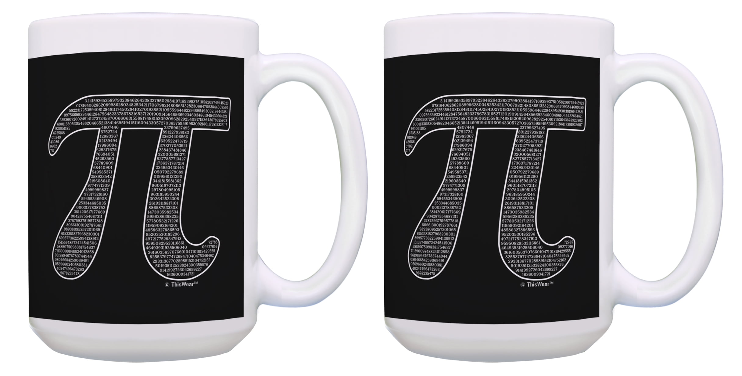 ThisWear Math Novelty Gifts Pi inside of Pi Math Lovers Gifts 2 Pack ...