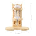 BESTYASH 1Set Hamster Water Bottle with Natural Wood Stand Leak Proof ...