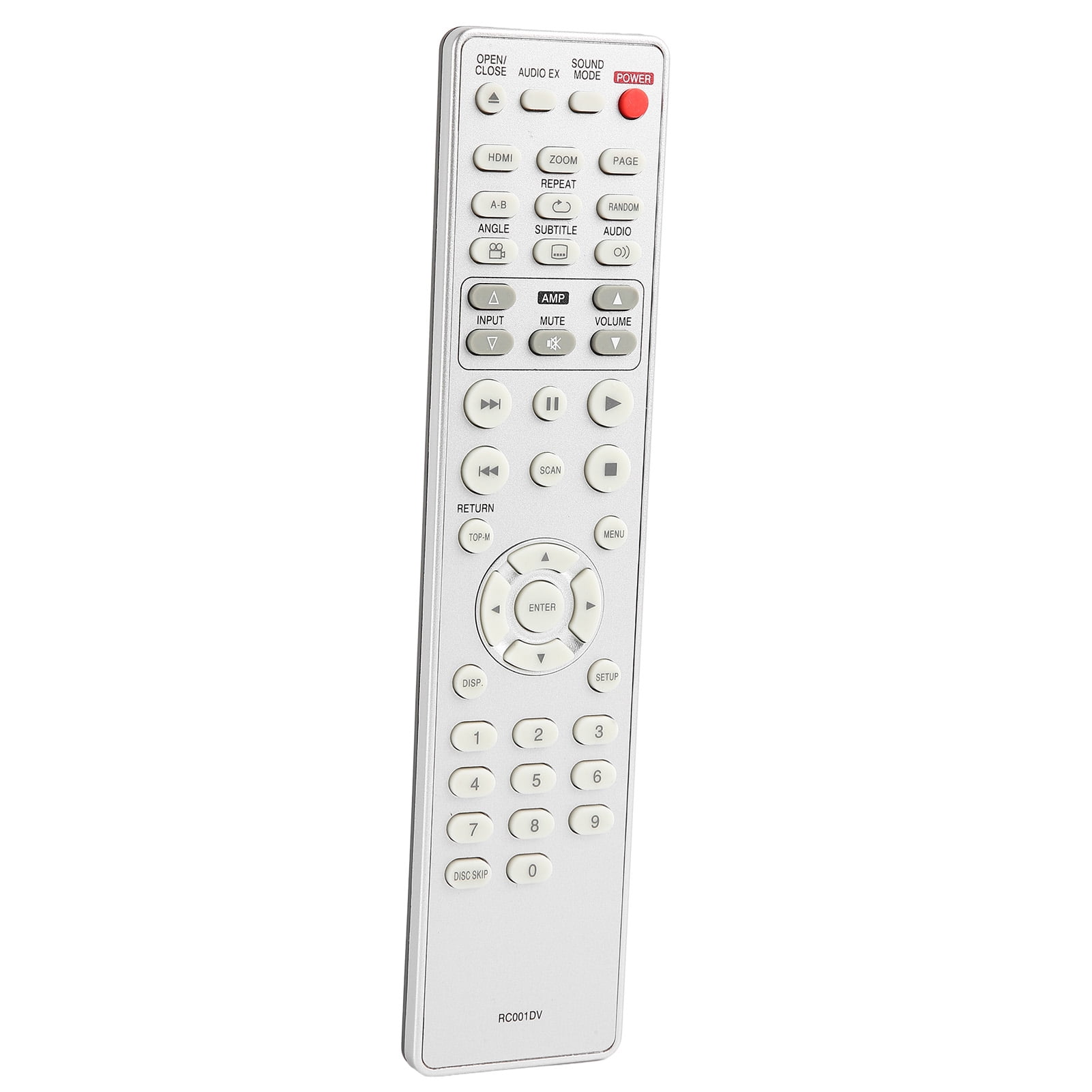 DVD Player Remote Control, Ergonomic Battery Powered Remote Control ...
