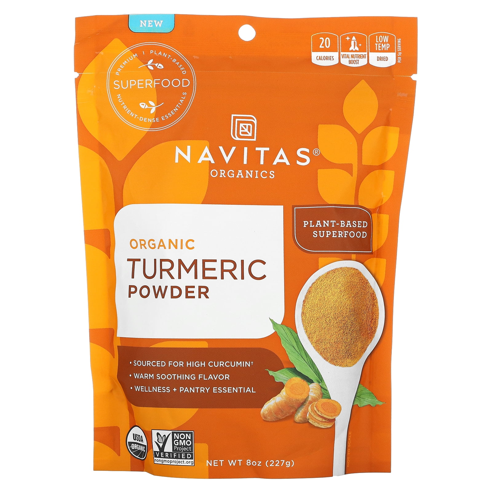 Navitas Organics Turmeric Powder, 8.0 oz, 32 Servings - Walmart.com