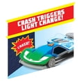 Hot Wheels Color Crashers Cyber Speeder Vehicle, 10-Inch Blue Motorized ...