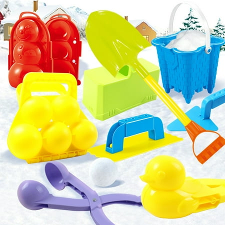 9 Pcs Snow Toys Kit Snowball Maker Snowball Snow Ball Toys for Kids ...