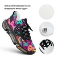 Abstract Psychedelic Colorful Artwork Swirls Walking Shoes for Men ...
