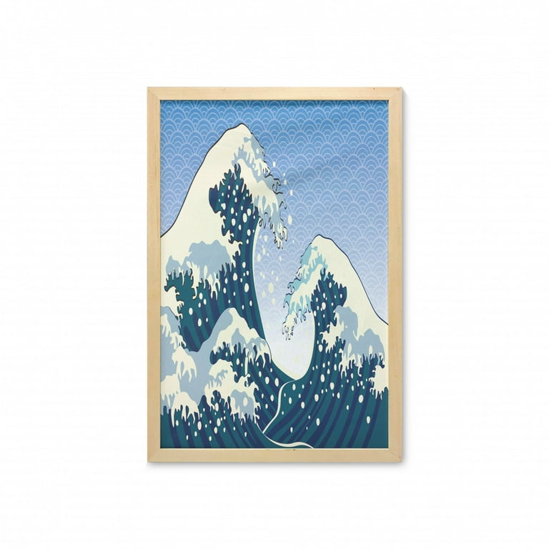 Japanese Wave Fabric Art