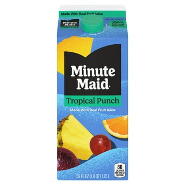 Minute Maid Tropical Fruit Punch Drink, 59 fl oz Carton (Pack of 2 ...
