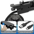 Car Rear Seat Fan USB Powered Fan with Flexible Arms High Wind Kid-Safe ...