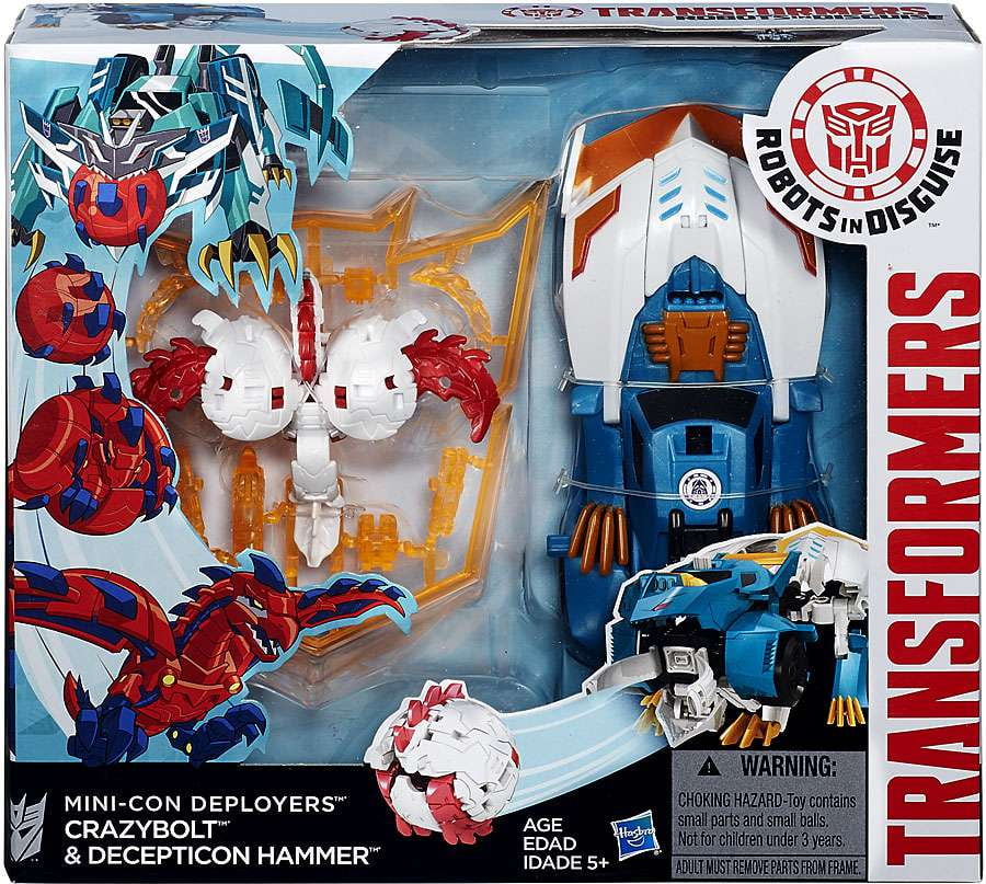Transformers Minicon Deployers Crazybolt & Decepticon Hammer Action ...