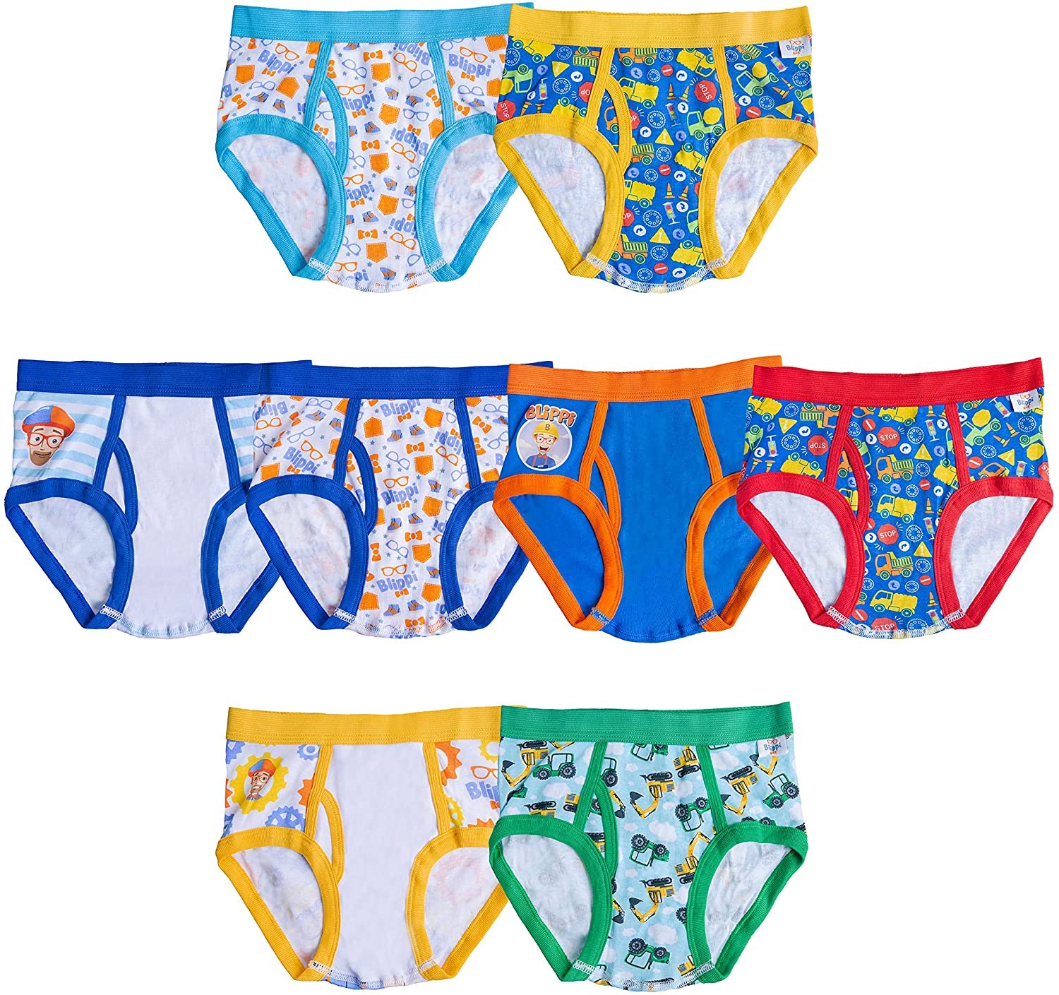 Blippi Boys Underwear 8 Pack Cotton Toddler Little Kid Big Kid Size Blippi Boys Underwear 8 Pack Cotton Toddler Little Kid Big Kid Size