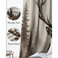 Brown Elk Blackout Curtains for Bedroom Living Room Darkening Curtains ...