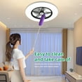 BAYSQUIRREL 22 Inch Slim Ceiling Fan with Dimmable Light, Remote/APP ...