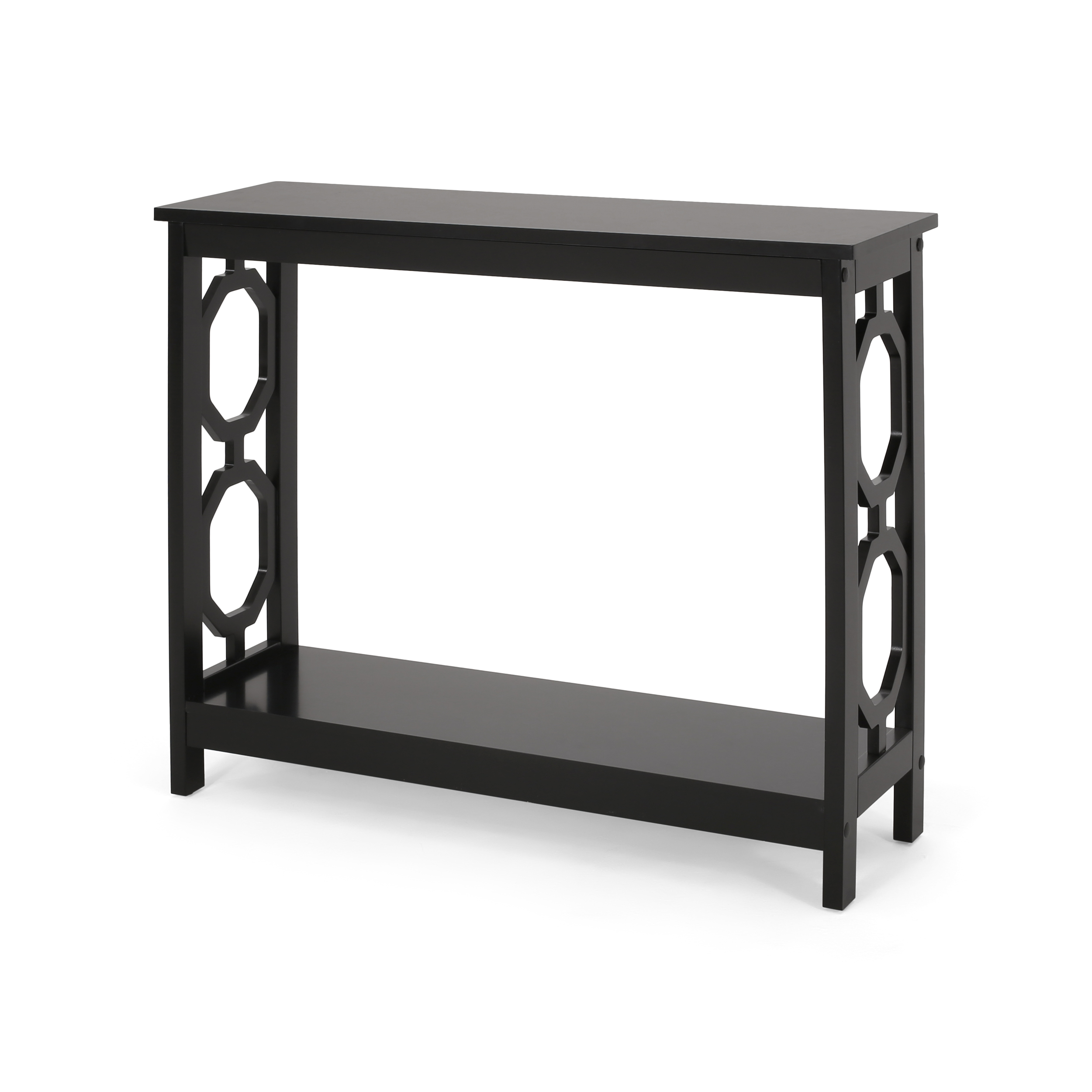 Noble House Korbin Contemporary Console Table, Black - Walmart.com