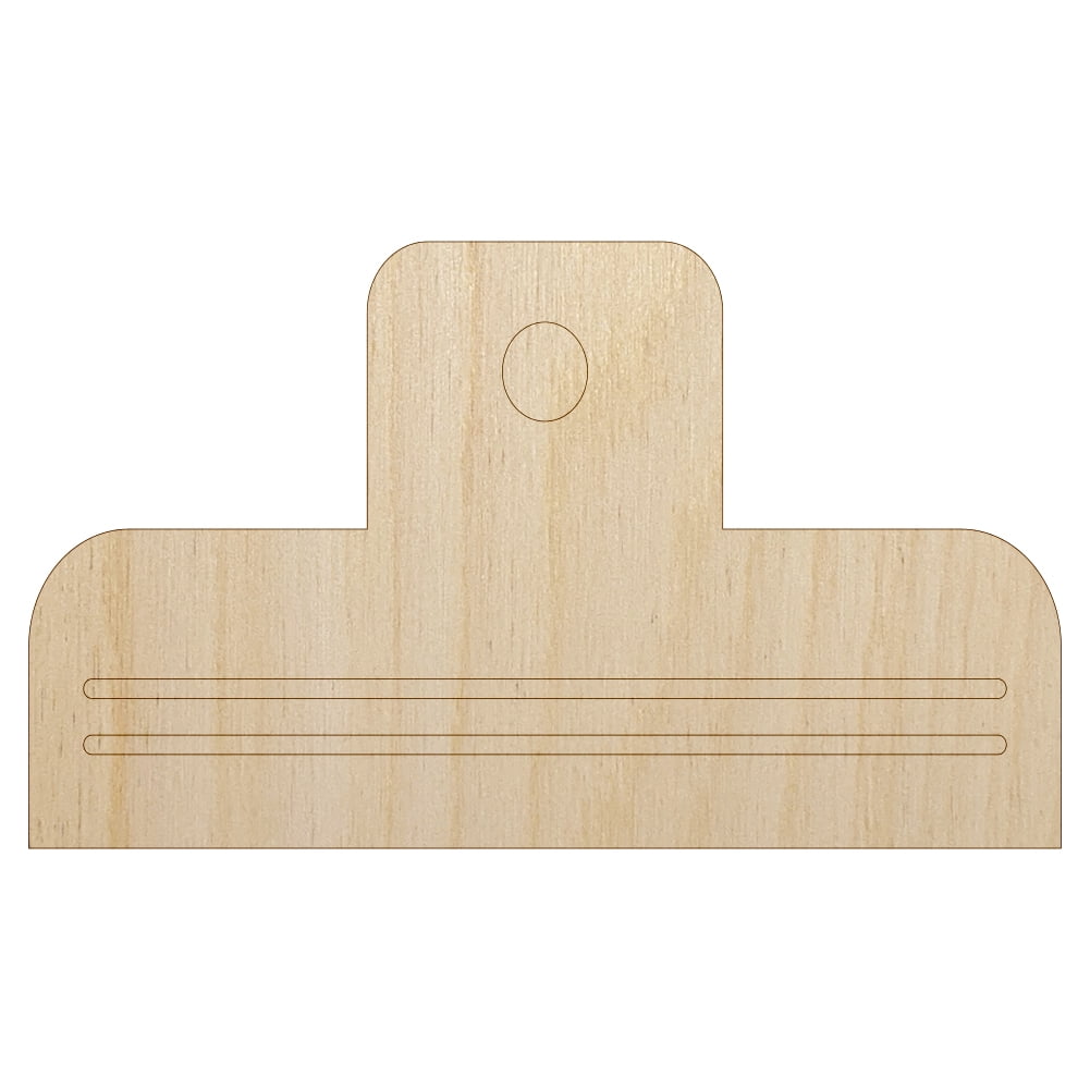 Fun Binder Paper Clip Wood Shape Unfinished Piece Cutout Craft DIY ...