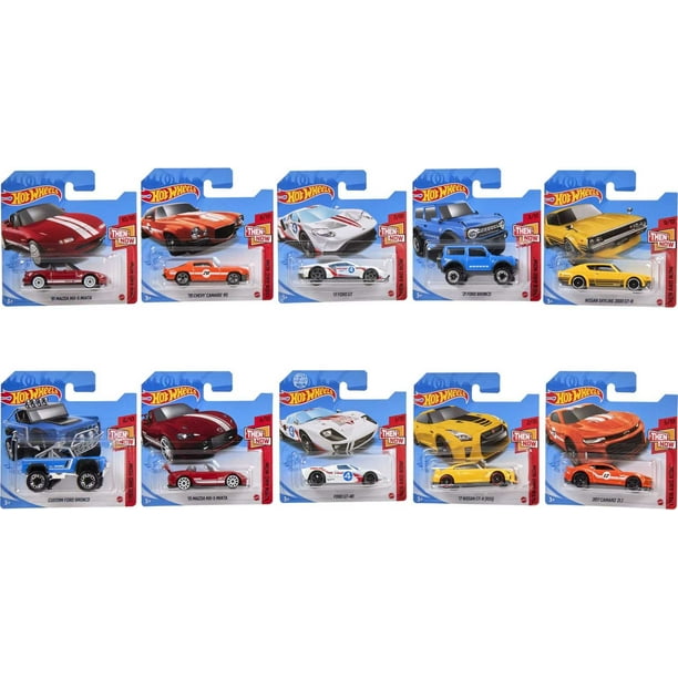 Hot Wheels Toy Cars or Trucks 10-Pack, Amazon Set of 10 1:64 Scale ...