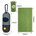 2 Pack Dog Poop Bag Dispenser with Built-in LED Flashlight, Pet Waste ...