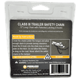 Trailer Safety Chain, 1/4" x 72", Latching S-Hooks, Peerless Chain ...