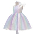 Girls formal Dress Sleeveless Tulle Pageant Starry Net Toddler Tulle Dress for Little Girl 5-6 ...