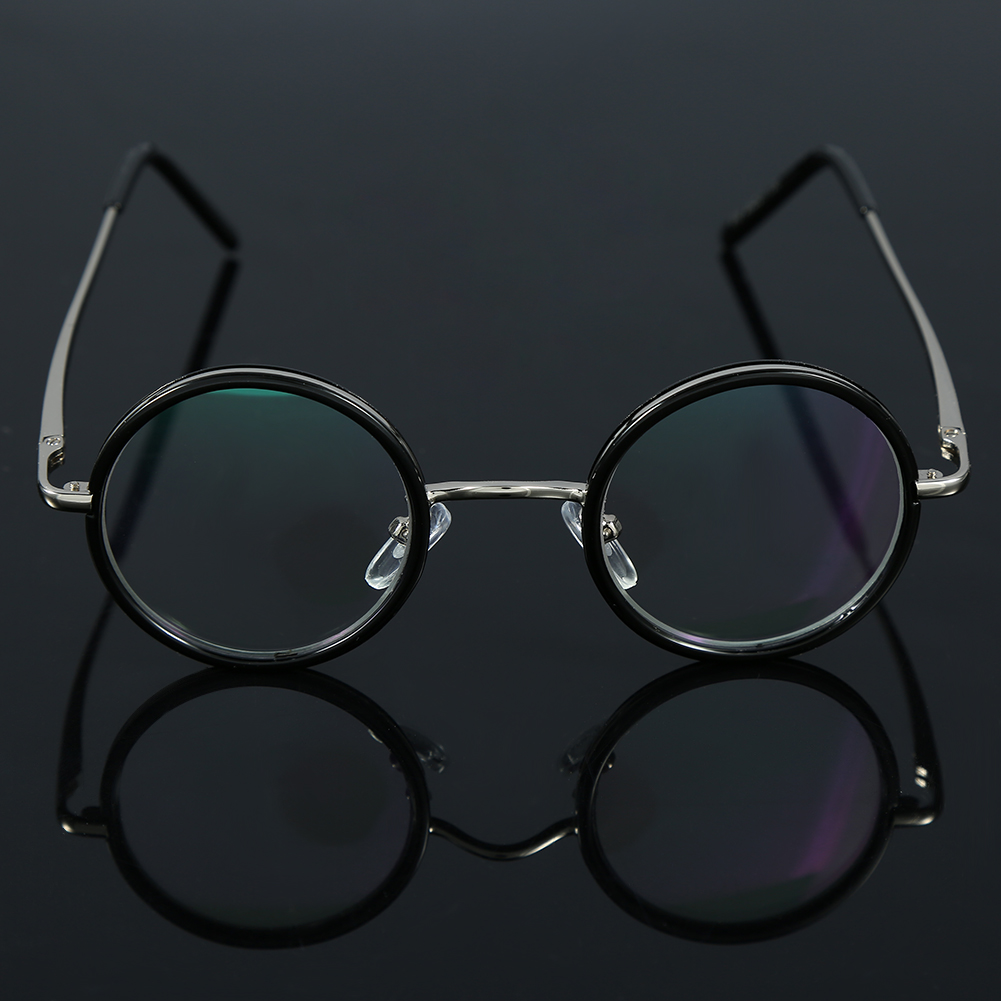 Mgaxyff Reading Glasses Retro Round Resin Lightweight Magnifying
