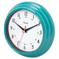 Equity 8-Inch Traditional Teal Indoor Quartz Wall Office Clock, Battery ...