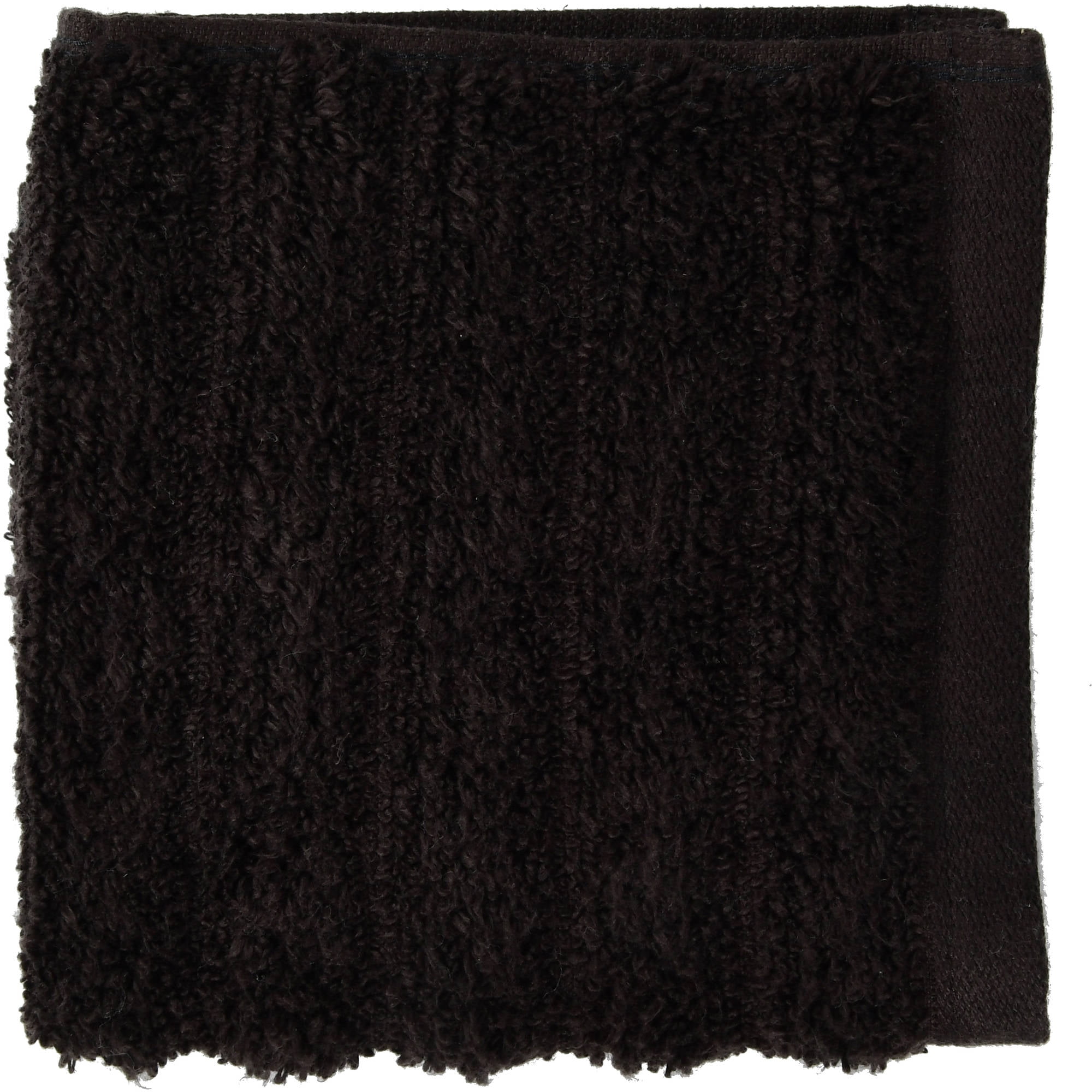 Mainstays Performance Textured Washcloth, 12" x 12", Rich Black ...