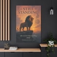 Affixzi Motivational Wall Art Standing Still, Canvas Lion Prints ...