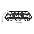 WHAMVOX Round Nursery Pots Tray 6 Cell Plants Pot Carry Holder And ...