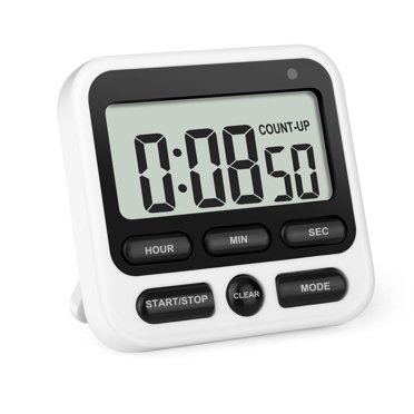 Mainstays Digital Kitchen Timer, Magnetic Countdown Count up Timer with ...