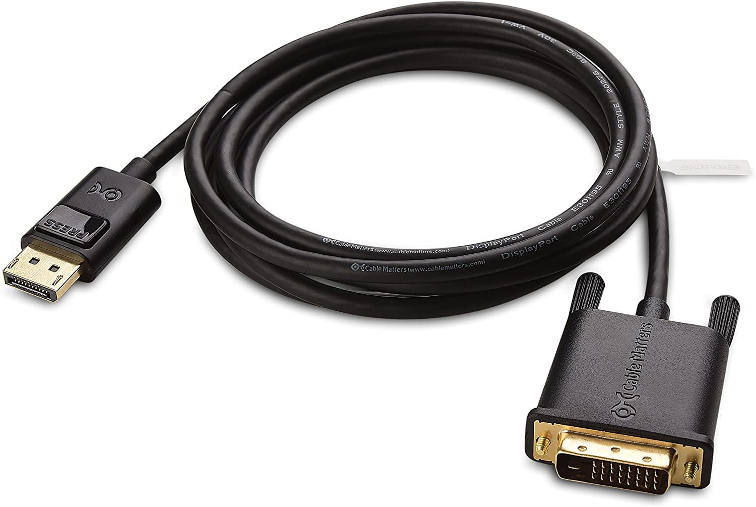Buy Cable Matters 2-Pack DisplayPort to DVI Cable (DP to DVI Cable) 6 ... Buy Cable Matters 2-Pack DisplayPort to DVI Cable (DP to DVI Cable) 6 ...